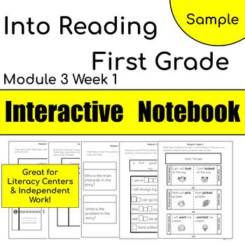 HMH Into Reading First Grade Interactive Notebook Sample By Jenn In First