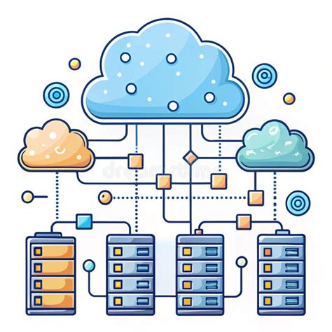 Cloud Computing Network Infrastructure Stock Image Image Of Data