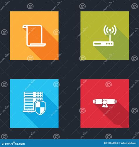 Paper Cut Router And Wi Fi Signal Icon Isolated On Black Background Wireless Ethernet Modem