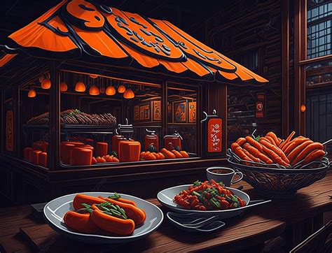 Delicious Tteokbokki At Restaurant Background Restaurant Tteokbokki