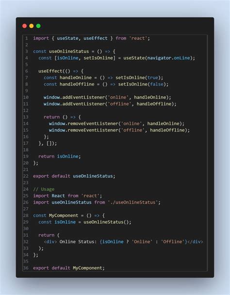 zealnex technologies on linkedin 🚀 track user connectivity with a custom react hook 🚀 boosting