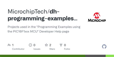 GitHub MicrochipTech Dh Programming Examples Using The Pic F Mcu Projects Used In The