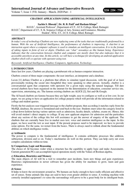 PDF CHATBOT APPLICATION USING ARTIFICIAL INTELLIGENCE