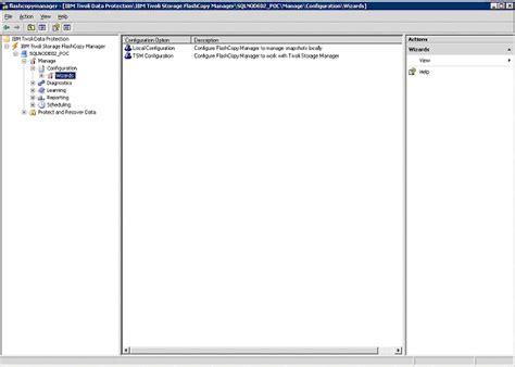 6 2 Ibm Tivoli Flashcopy Manager Tsm Configuration Wizard Tsm Ibm