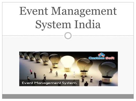 Event Management System India Pptx