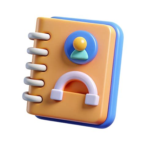 Phone Book Contact Information Book 3d Illustration Premium Ai Generated Image