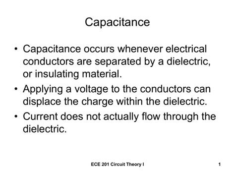 Capacitance