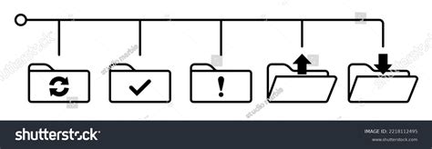 System Folder Status Icons Update Complete Stock Vector Royalty Free 2218112495 Shutterstock