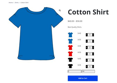 Woocommerce Variations To Cart Wooninjas The Woocommerce Ninjas