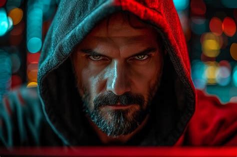 Premium Ai Image Dangerous Hooded Hacker Breaks Into Government Data