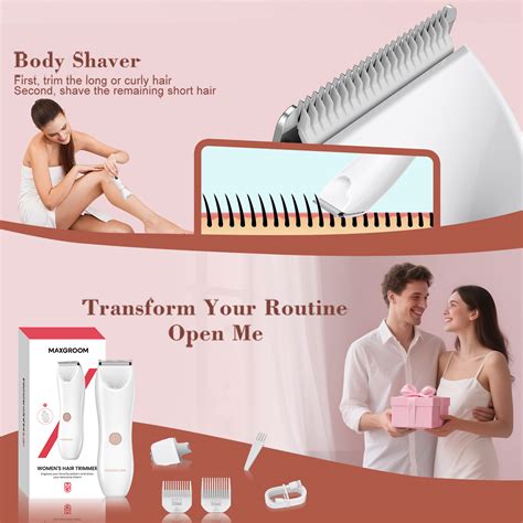 Maxgroom Female Shaver Waterproof Female Body Hair Armpit Hair Leg Hair