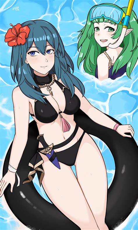 Rule 34 2girls Alternate Costume Bikini Black Bikini Black Swimsuit