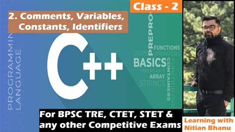 2 C Programming Language Comments Variable Identifiers