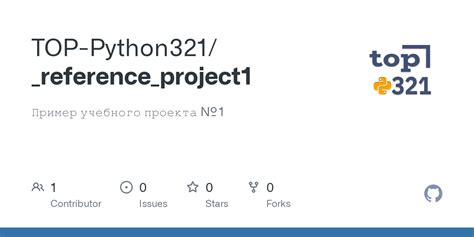 github top python321 reference project1 Пример учебного проекта №1
