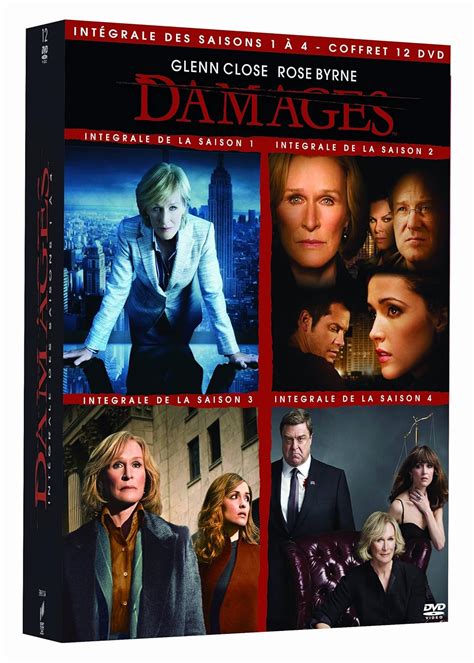 Coffret Damages Intégrale Saisons 1 à 4 Amazonit Glenn Close Rose