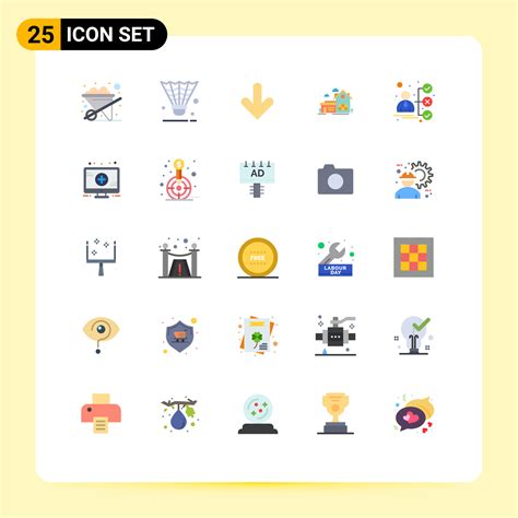 25 Universal Flat Colors Set For Web And Mobile Applications Briefcase