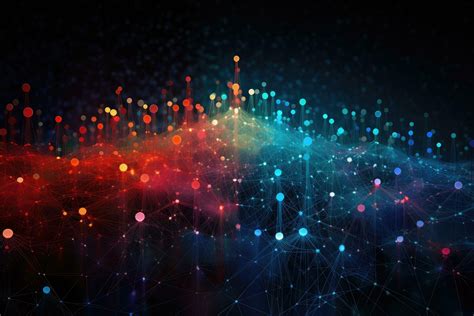 Ai Generated Abstract Technology Background With Connection Lines And