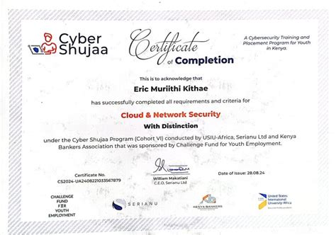 Cybersecurity Usiuafrica Eric Muriithi