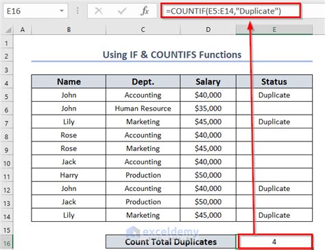 How To Use COUNTIF Formula To Find Duplicates Easy Ways