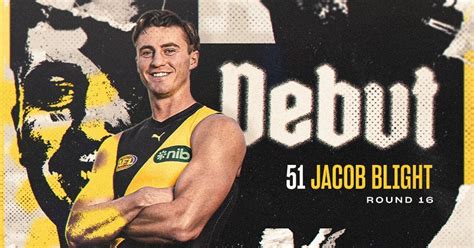Jacob Blight To Debut For Richmond R Afl