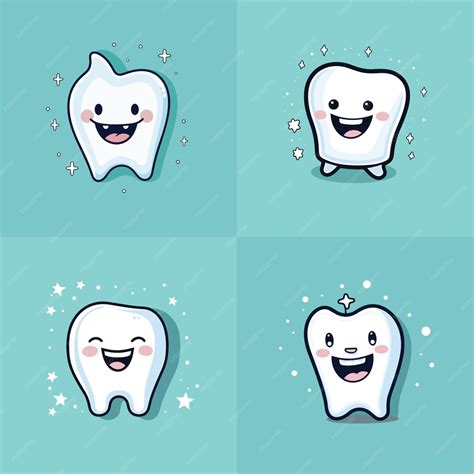 Premium Vector Healthy Clinic Cute Tooth Vector