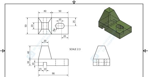 Autodesk Inventor 2025 Drawing Exercise 53