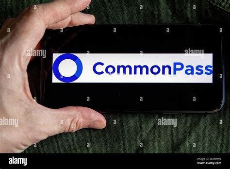 Vaccine Passport App Company Logo Displayed On A Smartphone The