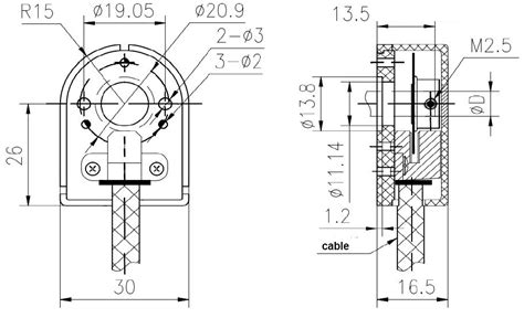 HKT C Channel Kit Optical Encoder Cheaper Hollow Shaft Incremental Motor Servomotor