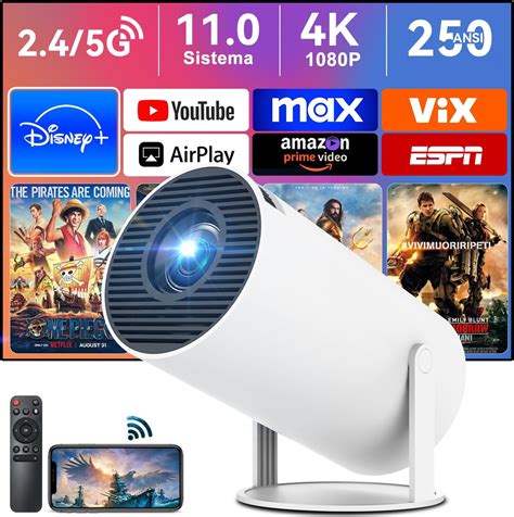 Magcubic Mini Proyector Portátil Con Android 11 4k 1080p Full Hd 200ansi 8000l Wifi 5g