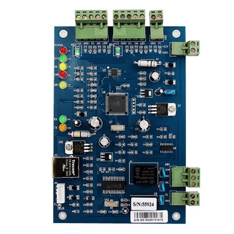 Free Shipping Single Door Two Way Access Control Board With Tcpip Card