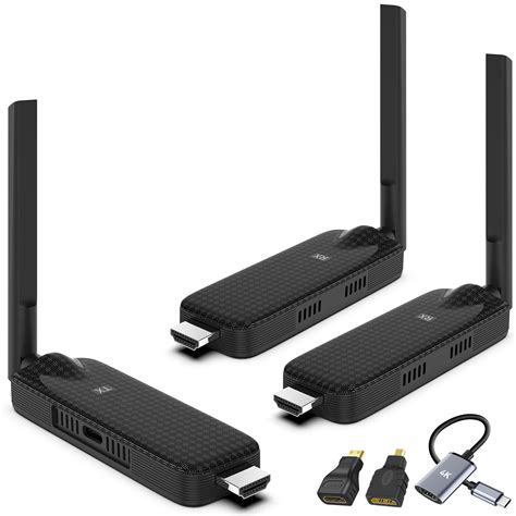 Liulanz Wireless Hdmi 2 Receiver And Transmitter Usb C Extender Kit Plug And Play 165ft Portable 2