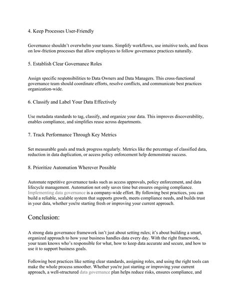 What Is A Data Governance Framework Blogdocx