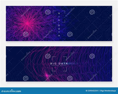 big data abstract digital technology background stock vector illustration of banner