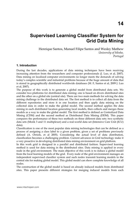 Pdf Supervised Learning Classifier Systems For Grid Data Mining