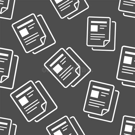 Line Document Icons Stock Vector Illustration Of Hand