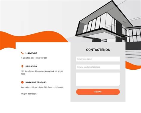 Formulario De Contacto Sencillo Diseño De Páginas Web Por Nicepage