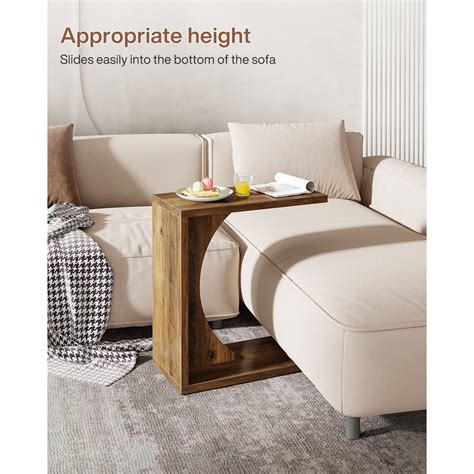 Ebern Designs Heleana C Shaped End Table For Couch Sofa Side Table Living Room And Reviews Wayfair