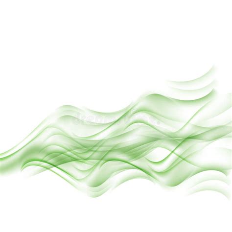 Abstract Digital Green Gradient Waves Vector Beautiful Green Concept