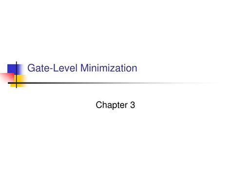PPT Gate Level Minimization PowerPoint Presentation Free Download ID 3220795
