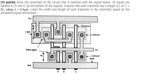 Solved Points Draw The Schematic Of The Circuit That Is Chegg