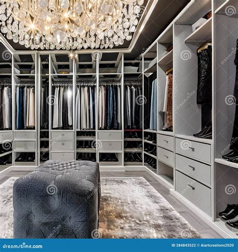 Glamorous Hollywood Walk In Closet A Luxurious Walk In Closet With