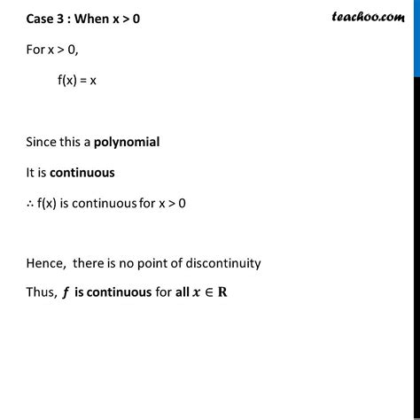 Example Discuss Continuity Of F X X X And X X