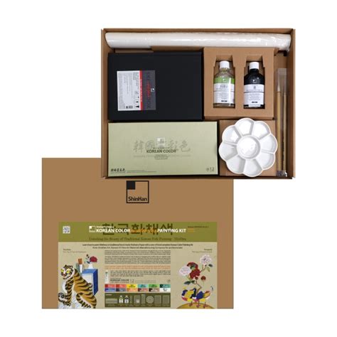 신한화구 전문가 한국화채색 마스터클래스 페인팅 키트 민화 시리즈1 Shinhanart Mall