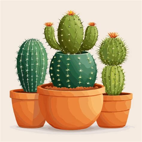 Premium Vector Cactus Vector On A White Background