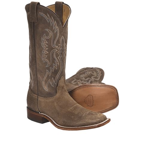 Nocona Mens Turner Chocolate Western Boots Broad Square Toe At Mike
