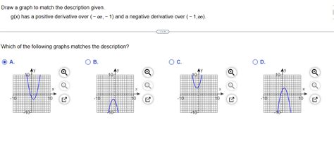Solved Draw A Graph To Match The Description Given G X Has Chegg