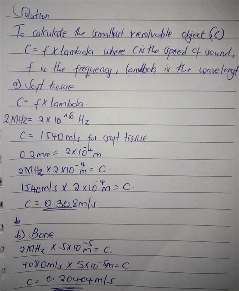 [solved] Estimate The Size Of The Smallest Resolvable Object We Can