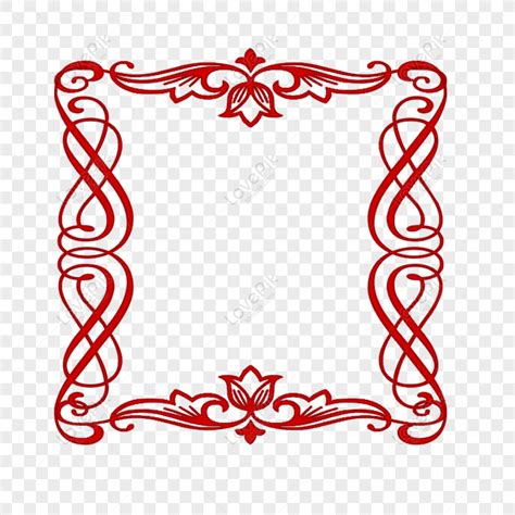 원래 유럽 테두리 빨간색 상업 요소 수 있습니다 Png 일러스트 무료 다운로드 Lovepik