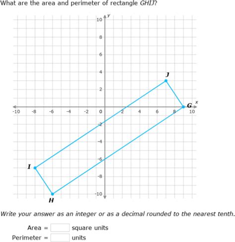 Ixl Area And Perimeter In The Coordinate Plane Ii Grade 11 Math