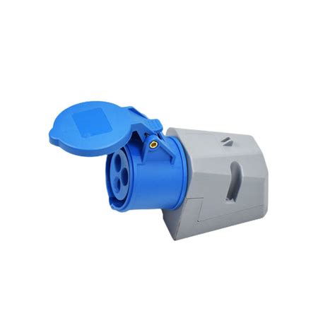 Ip44 Iec Cee Type 2p E Industrial Plug Socket 220v 16a 2 Industrial